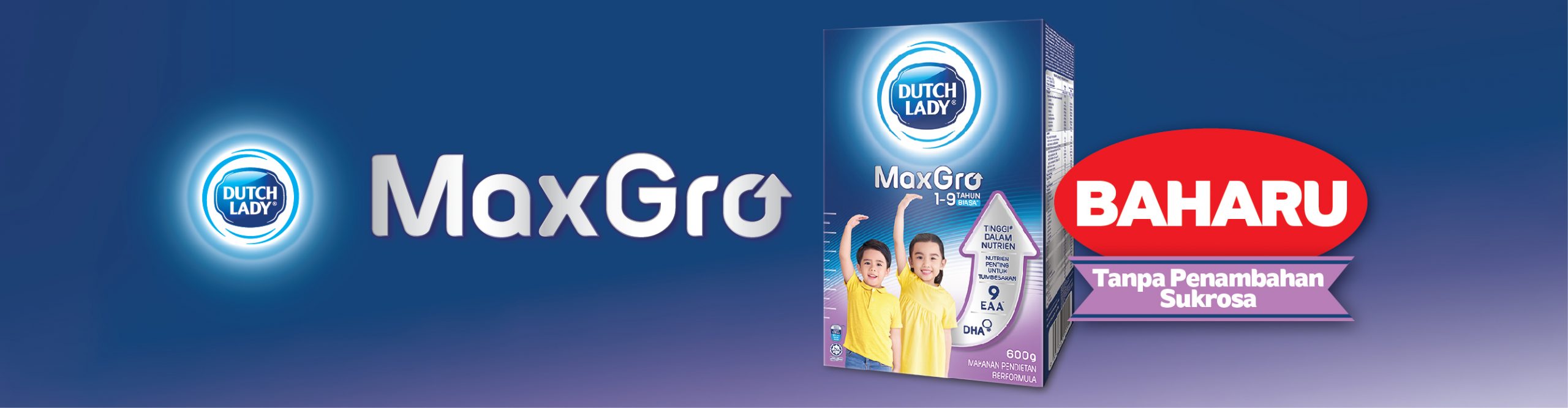 Dutch Lady® MaxGro - Tinggi Dalam Nutrien